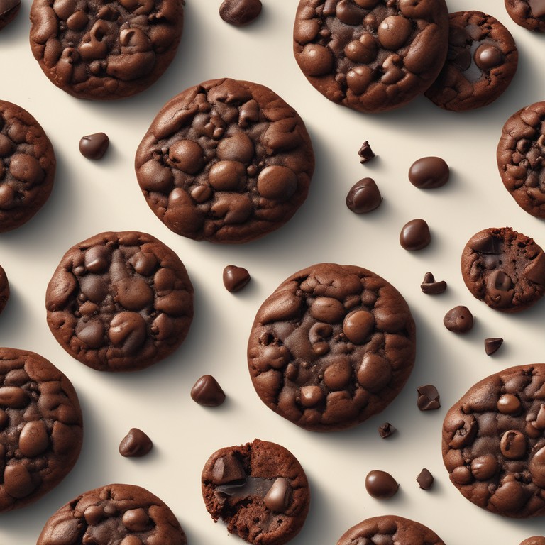 Double Chocolate Cookies with Melted Butter and Chocolate Chips - Mr. Cook