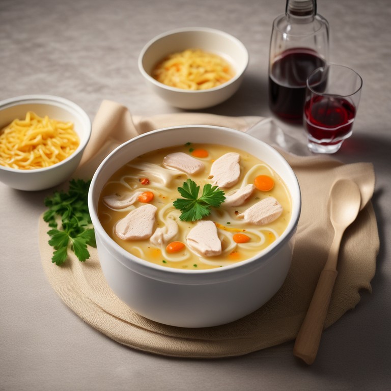 Creamy Chicken Noodle Soup - Mr. Cook