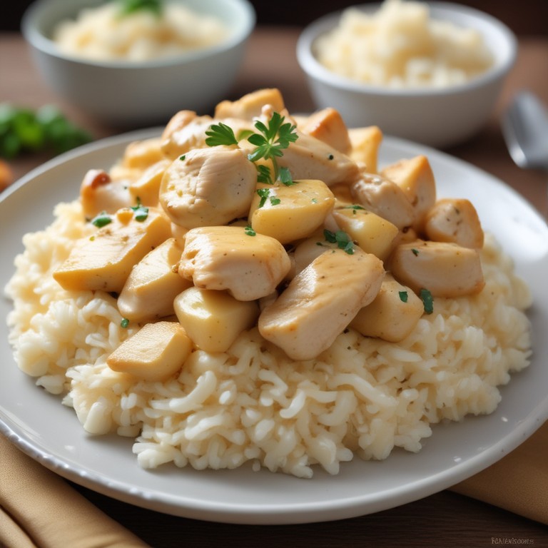 Creamy Chicken and Potato Rice - Mr. Cook