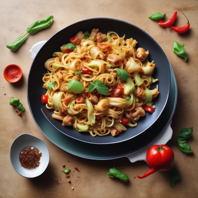 Spicy Cabbage Pasta Stir-Fry - Mr. Cook