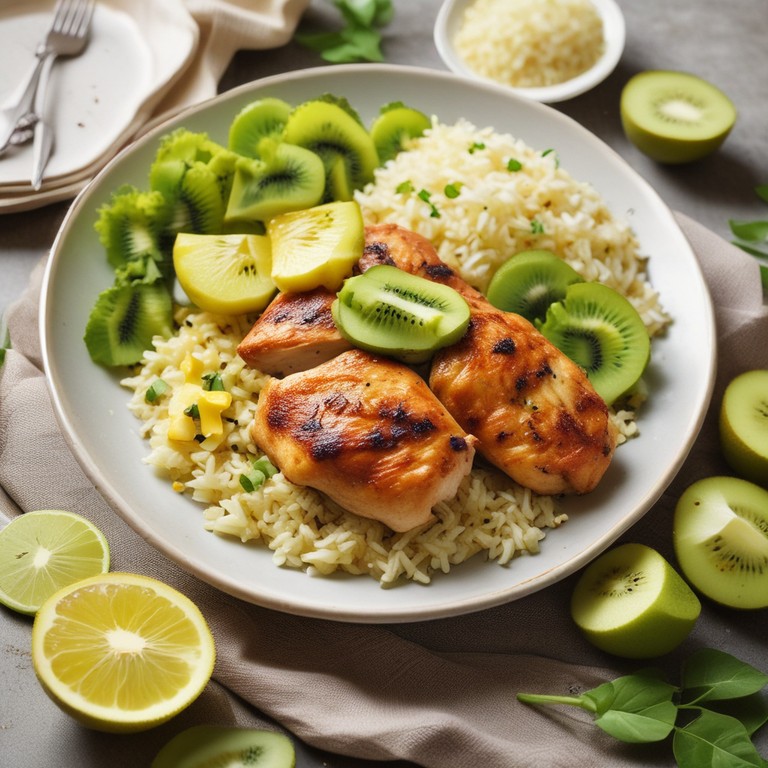 Zesty Kiwi Chicken with 9-Spice Rice - Mr. Cook