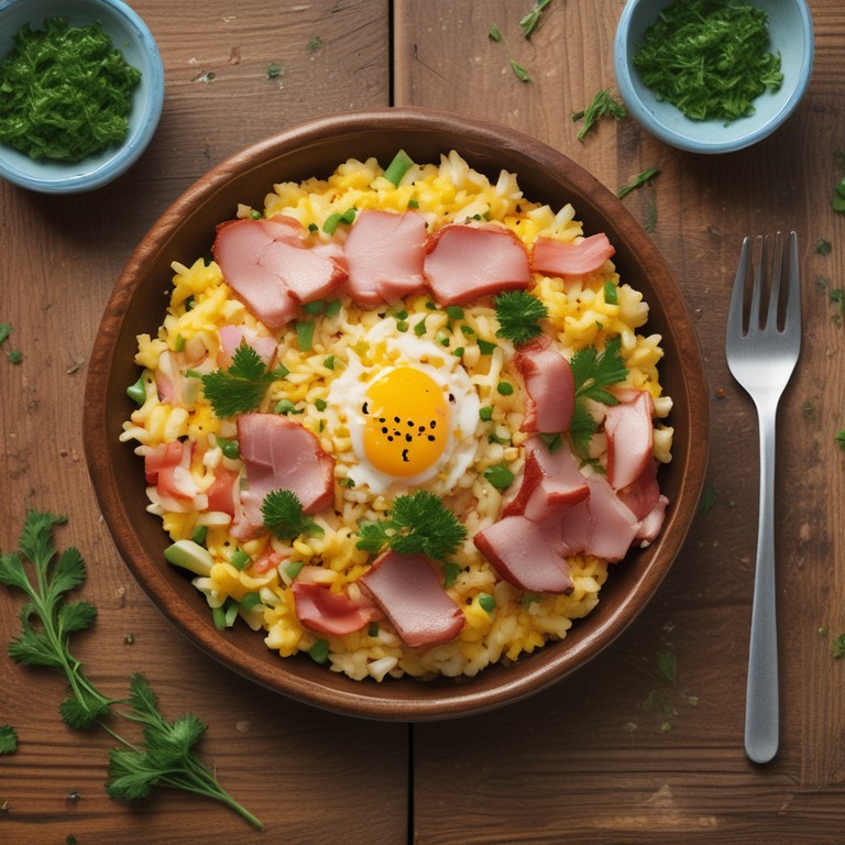 Arroz Frito con Huevos y Fiambre - Mr. Cook