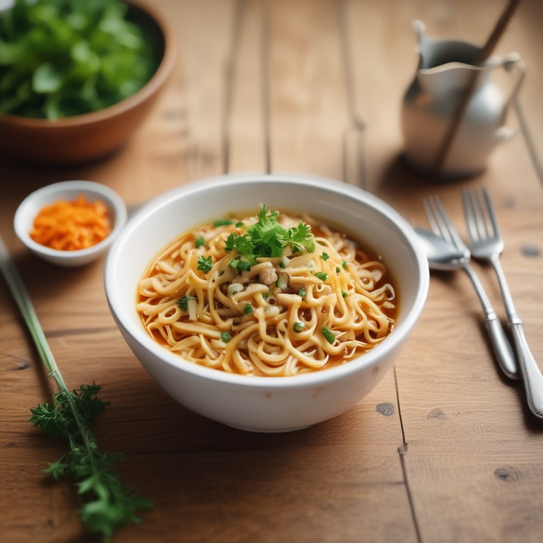 Miojo com Cebola Caramelizada e Queijo - Mr. Cook