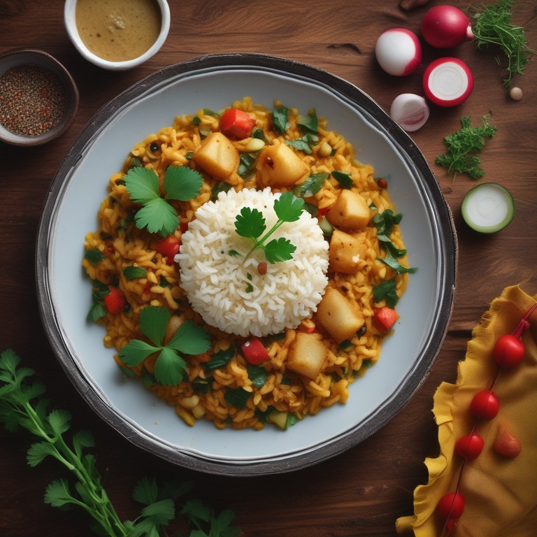 Spicy Indian Radish Rice with Toor Daal - Mr. Cook