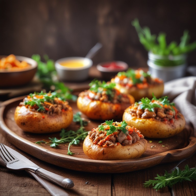 Papa Rellena con Carne Picada y Zanahoria - Mr. Cook