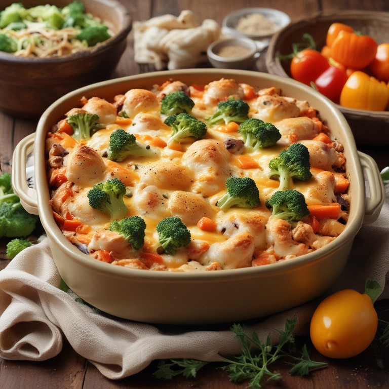 Cheesy Chicken and Vegetable Bake - Mr. Cook