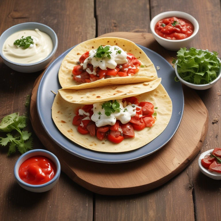 Tortillas con Mayonesa, Queso y Chirmol - Mr. Cook