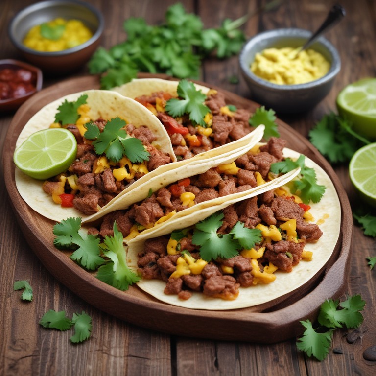 Tacos de Carne Molida con Huevo - Mr. Cook