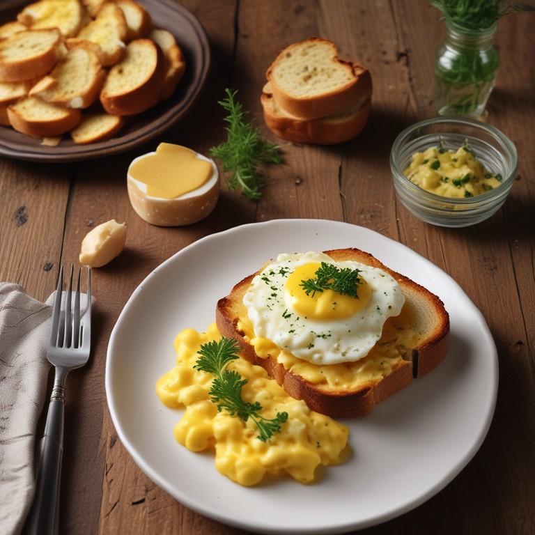 Tostadas de Huevo con Queso Cheddar - Mr. Cook