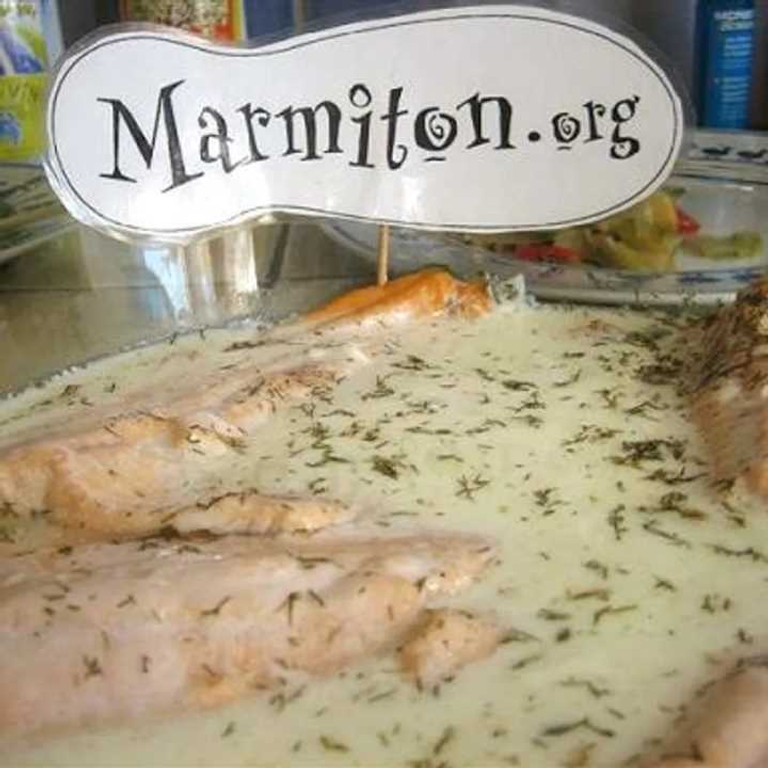 Filet de truite à la crème (Micro-ondes) - Mr. Cook