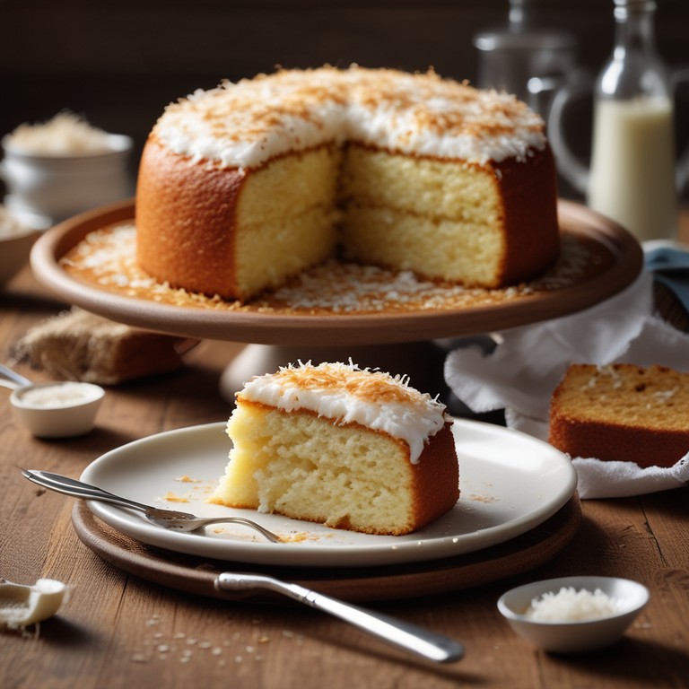 Bolo de Coco Cremoso - Mr. Cook