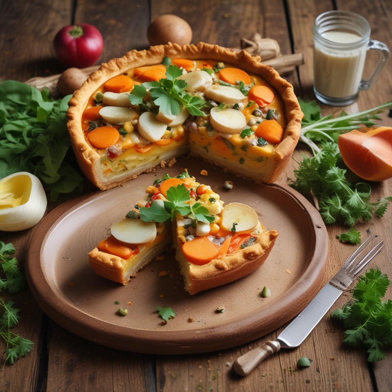 Tarta de Verduras con Queso Cremoso - Mr. Cook