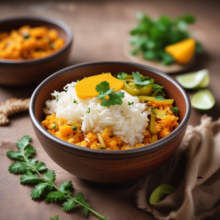 Spicy Mango Pickle Rice Bowl - Mr. Cook