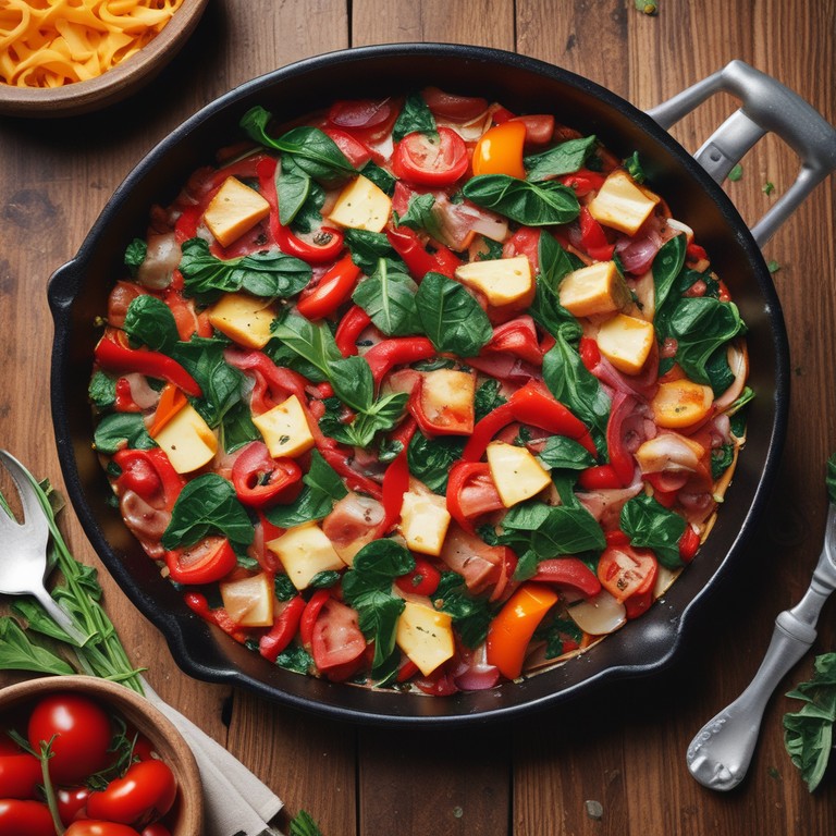 One-Pan Cheesy Tomato and Spinach Bake - Mr. Cook