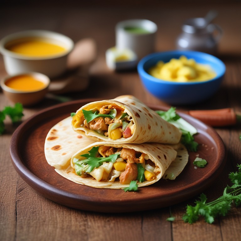 Spicy Egg Chappathi Wrap - Mr. Cook