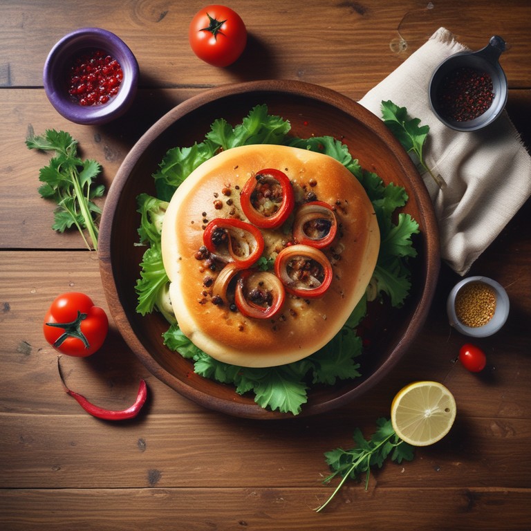 Spicy Indian Bun with Tomato and Onion - Mr. Cook