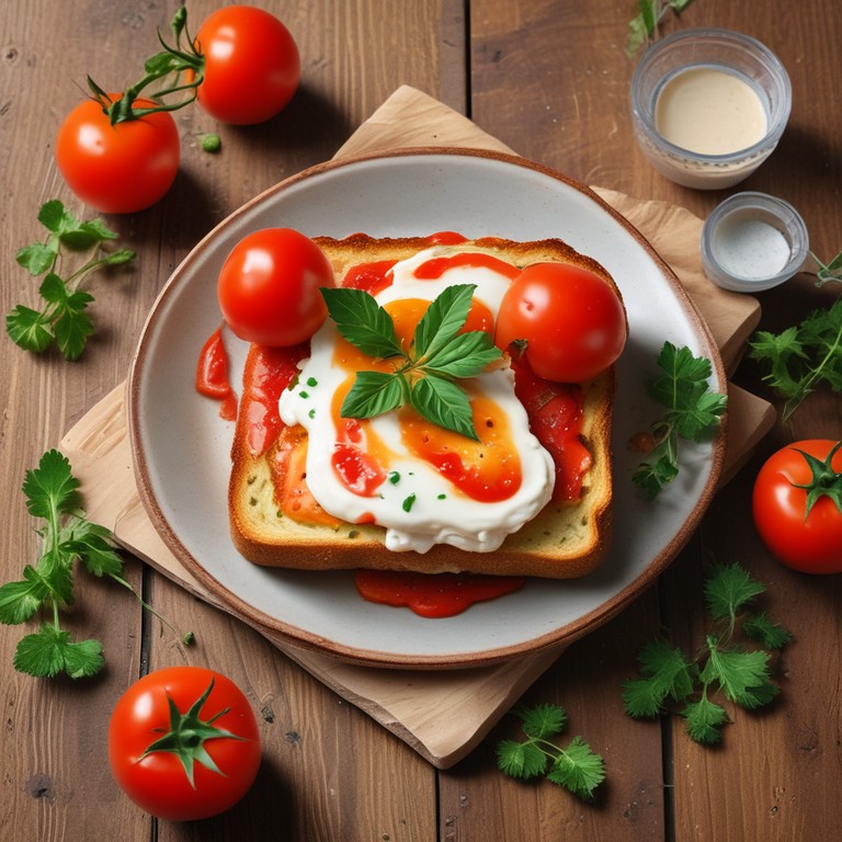Savory Tomato Mayo Toast - Mr. Cook
