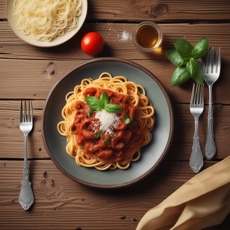 Classic Spaghetti with Rich Tomato Sauce - Mr. Cook