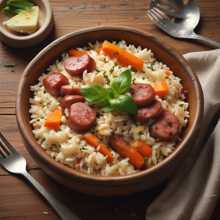 Arroz con Salchichas y Verduras al Estilo Casero - Mr. Cook