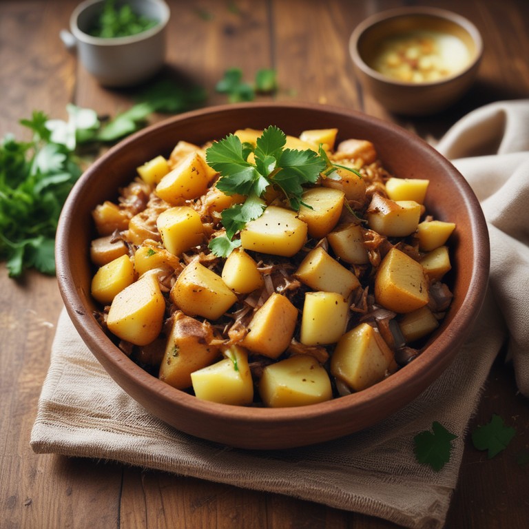 Coconut Ginger Garlic Potato Delight - Mr. Cook