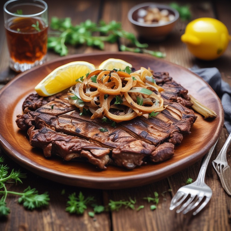 Bistec de Res a la Cebolla con Comino y Limón - Mr. Cook