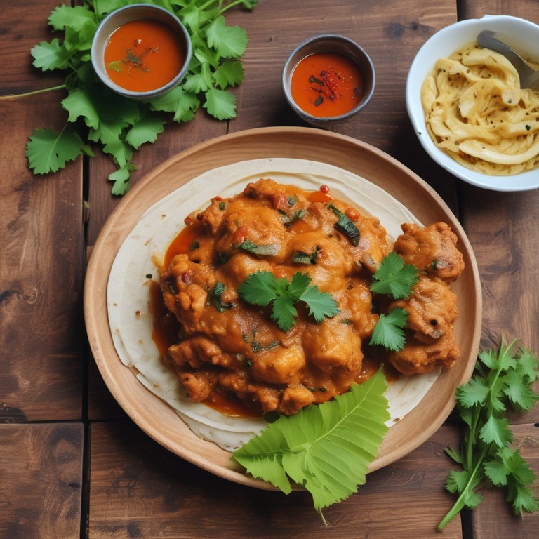 Flaky Kerala Porotta with Spicy Chilli Chicken Semi-Gravy - Mr. Cook