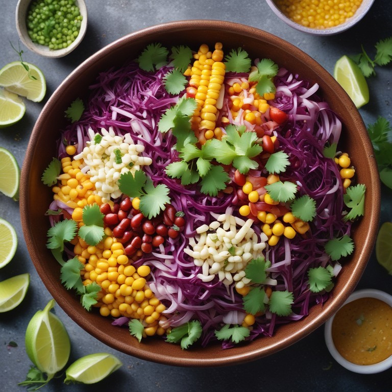 Salade Colorée de Maïs et Haricots Rouges au Chou Rouge - Mr. Cook