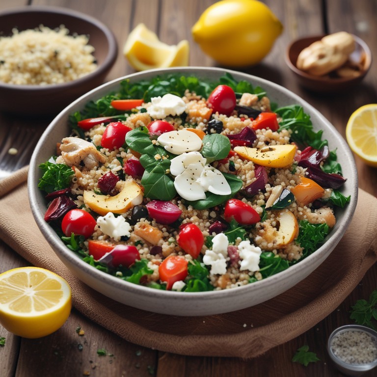 Ensalada de Quinoa con Verduras Asadas y Vinagreta de Limón - Mr. Cook