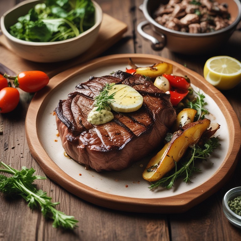 Ultimate Steakhouse Experience: Perfectly Grilled Ribeye with Garlic ...