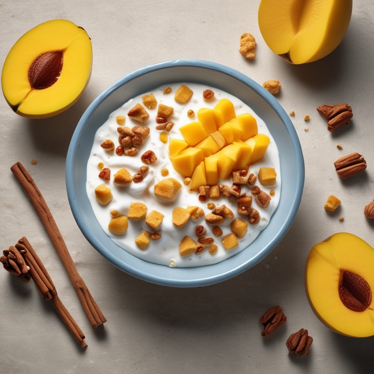 Yogur Natural de Mango con Nueces y Canela - Mr. Cook
