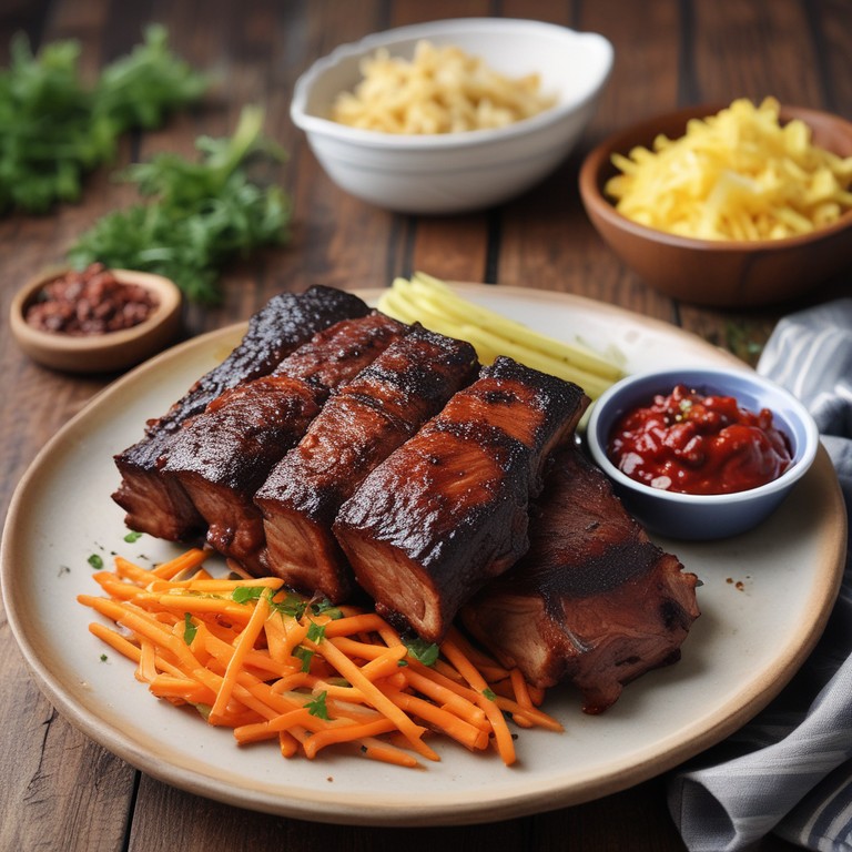 Smoky Charcoal Grilled Ribs with a Tangy BBQ Glaze - Mr. Cook