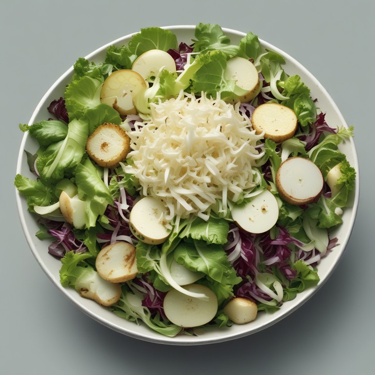 Ensalada Fresca de Lechuga y Repollo con Papas - Mr. Cook
