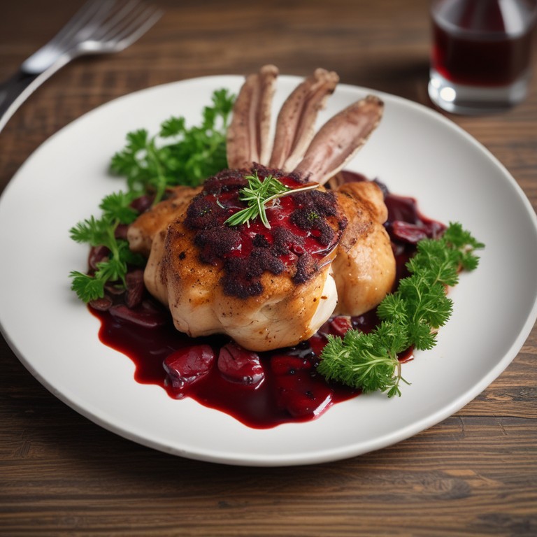 Herb-Crusted Rabbit with Red Wine Reduction - Mr. Cook