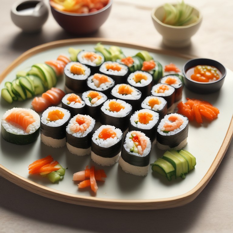 Chinese Sushi Fusion Rolls