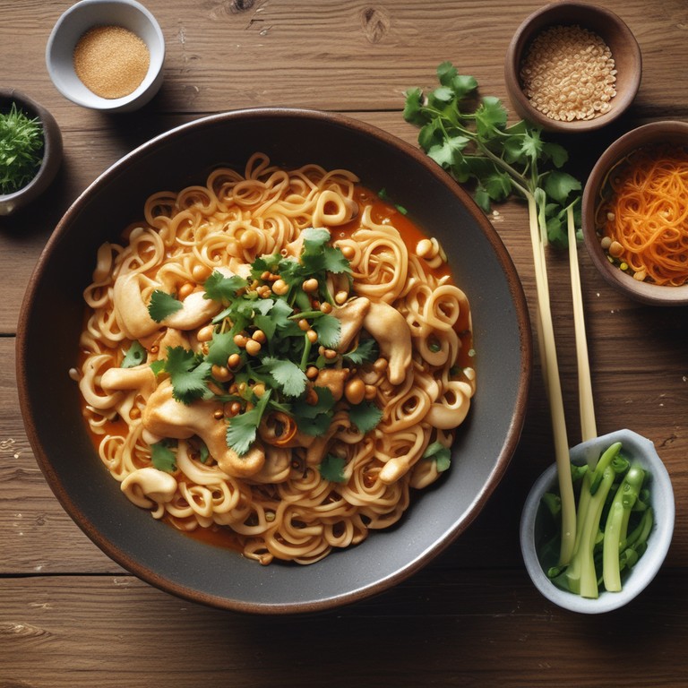 Monkey King Noodles with Spicy Peanut Sauce - Mr. Cook