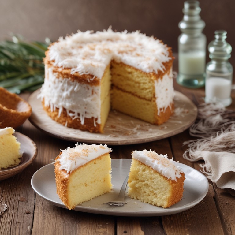 Bolo de Coco Ralado com Açúcar e Farinha - Mr. Cook