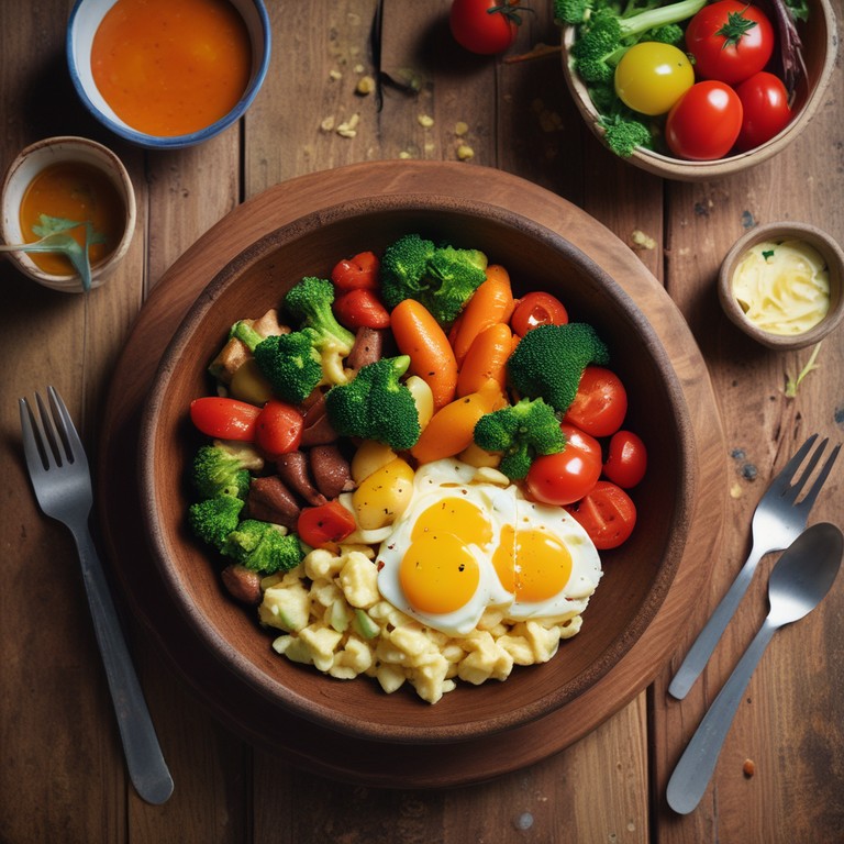 Salteado Colorido de Verduras con Huevos y Salsa Barbacoa - Mr. Cook