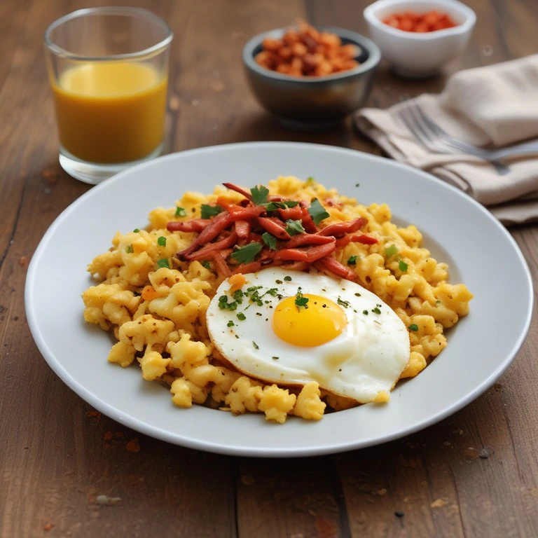 Spicy Onion and Egg Scramble - Mr. Cook