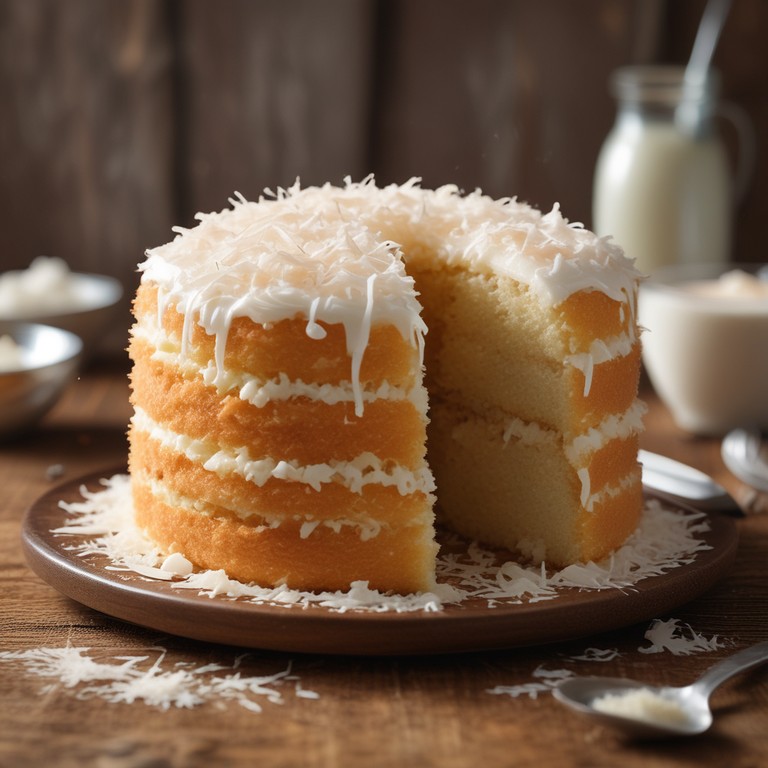 Bolo de Coco com Leite Condensado - Mr. Cook