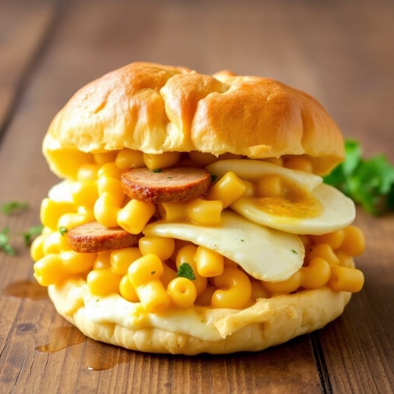 Mac n Cheese Chicken Sausage Biscuit Delight - Mr. Cook