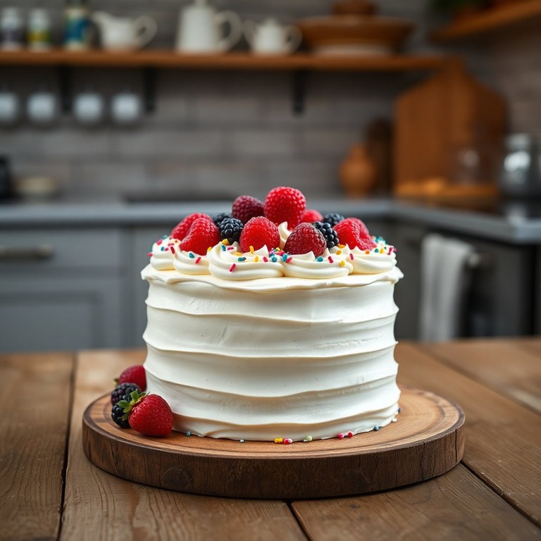 Heavenly Vanilla Layer Cake with Buttercream Frosting - Mr. Cook