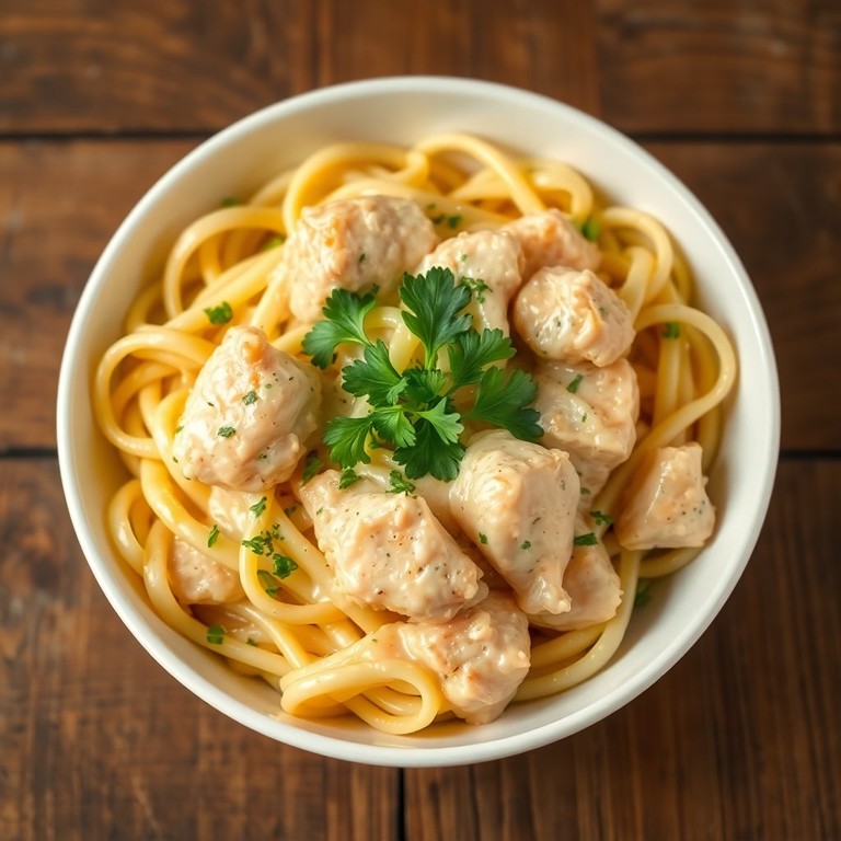 Massa Cremosa com Frango e Natas - Mr. Cook