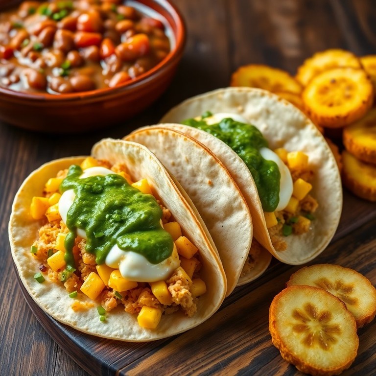 Tacos de Elote y Huevo con Salsa Verde - Mr. Cook