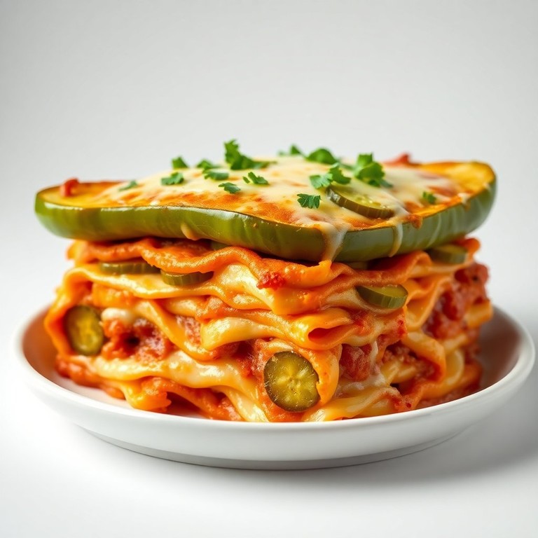 Cheesy Pickle Lasagna Delight - Mr. Cook