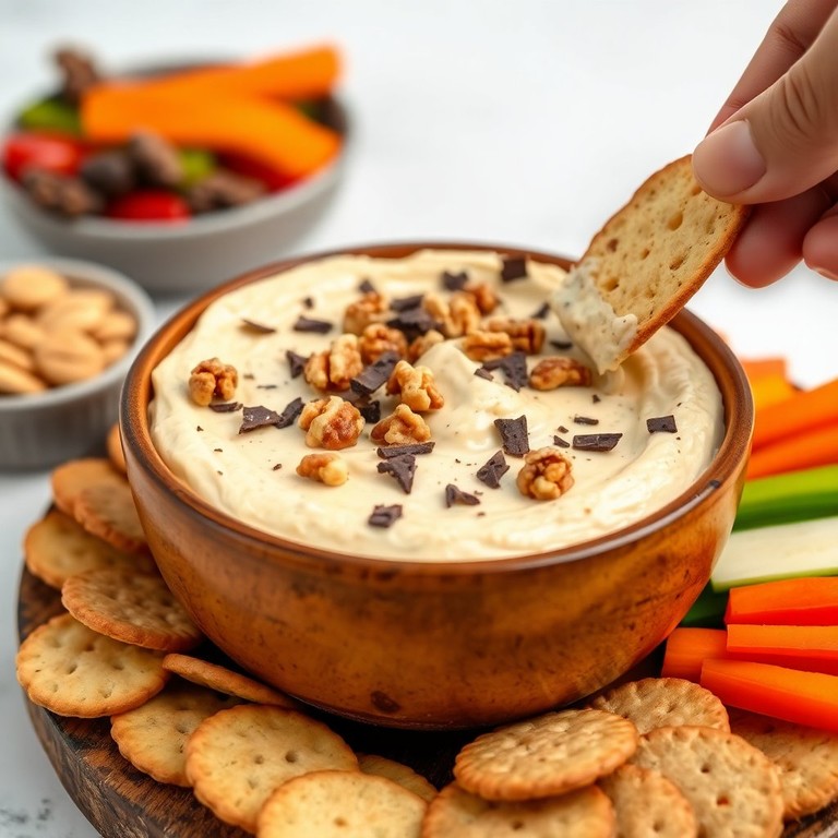 Dip de Queso Crema con Nuez y Cacahuate - Mr. Cook