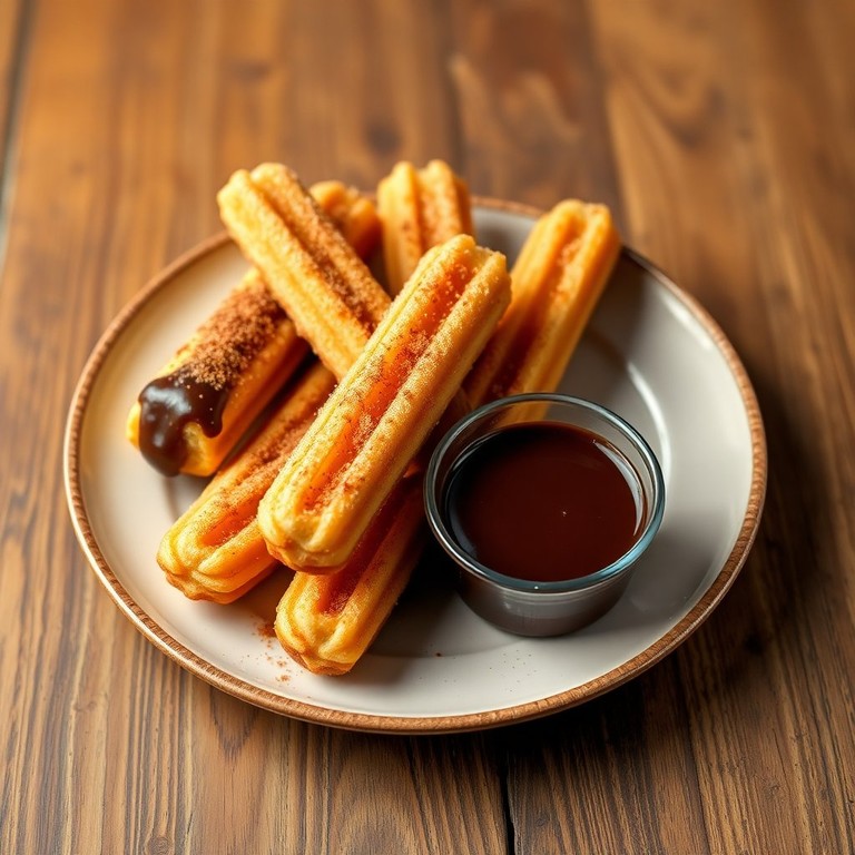 Churros Rellenos de Chocolate - Mr. Cook