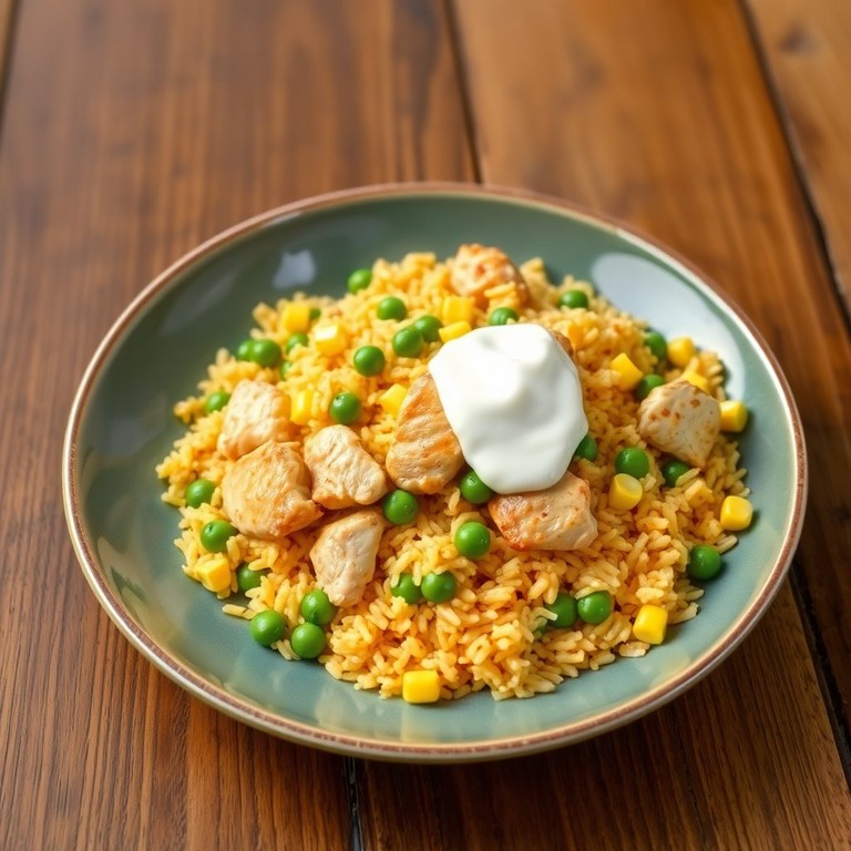 Arroz con Pollo, Arvejas y Choclo - Mr. Cook
