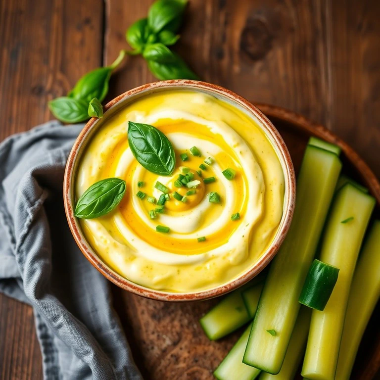 Turmeric Infused Curd Dip with Basil and Green Chilli - Mr. Cook