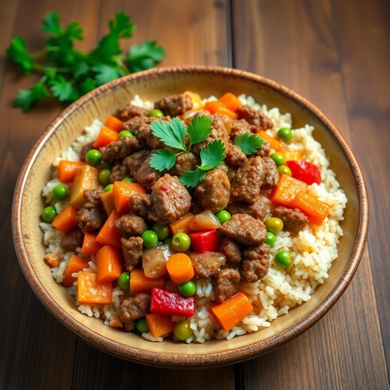 Arroz de Carne Moída com Legumes e Batata Inglesa - Mr. Cook