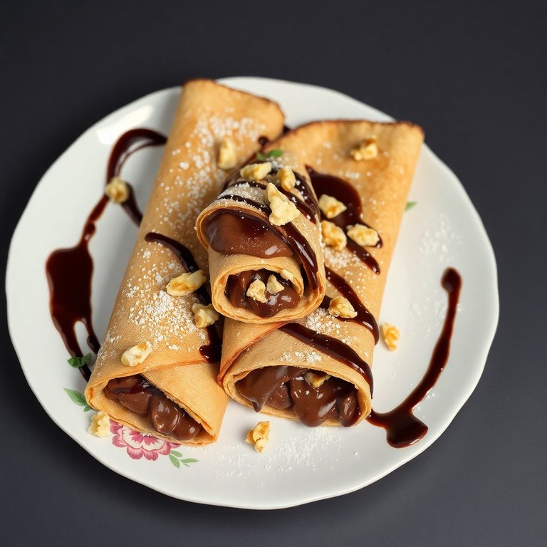 Crepas de Chocolate con Nutella y Nueces - Mr. Cook